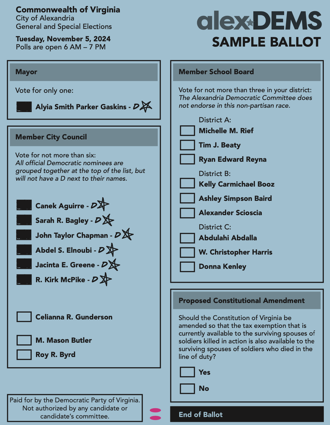 Elections – Alexandria Democratic Committee